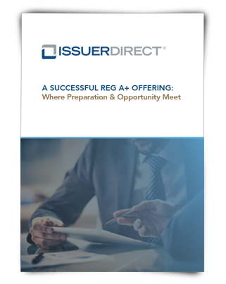Reg A+ Offering: Corporate Filing with Issuer Direct